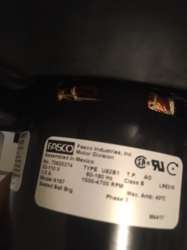 Fasco A197 Trane Furnace 3 Phase Draft Inducer Blower (D342097P01 ...