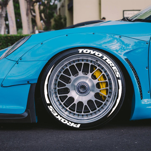 TOYO TIRES PROXES + Stripes Tire Letters Sticker 1.06'' 14''-22'' For 4 ...