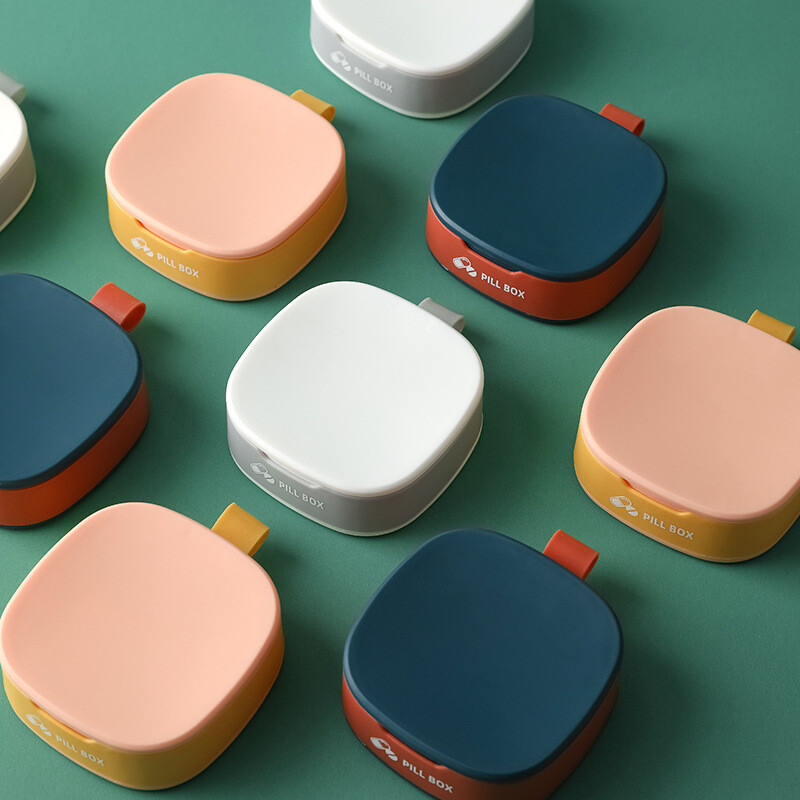 Sealed Pill Box Separate Pill Box Travel Small Pill Box Plastic Pill ...