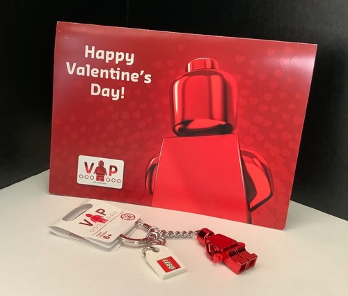 NEW LEGO 853303 Metallic Red Minifigure Keychain VIP Exclusive ...