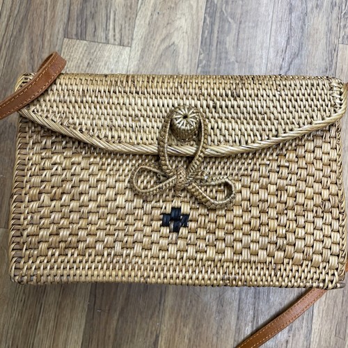 Straw Rectangular Shoulder Bag | eBay