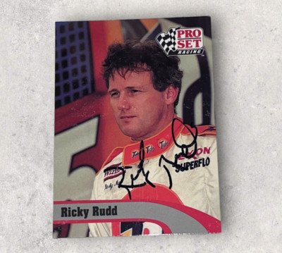 Ricky Rudd ROOSTER 1992 PRO SET #94 TIDE VINTAGE WINSTON CUP signed ...