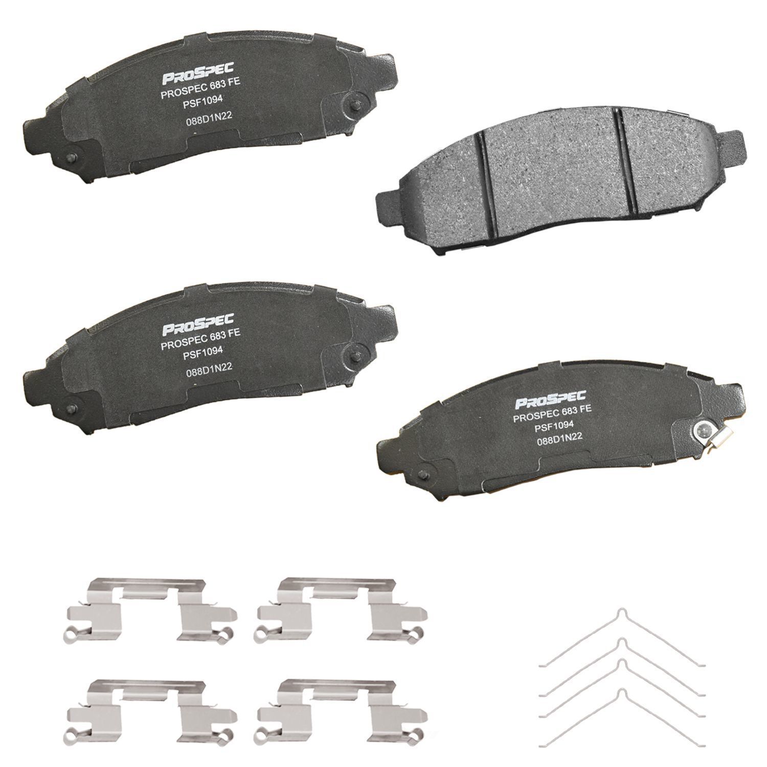 Disc Brake Pad Set-Fleet Semi-Metallic PROSPEC PSF1094 for sale online ...