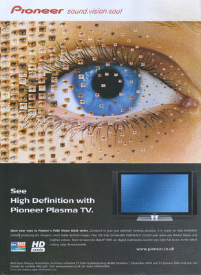Pioneer Pure Vision Black Plasma TV 2006 Magazine Advert #2638 | eBay UK