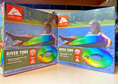 Ozark Trail River 39”Tube Lake Pool Water Float Raft Inflatable Grab ...