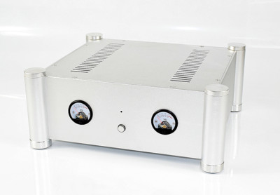 Diy HiFi Preamp Tube amplifier Chassis VU metre Aluminum Case size 315* ...