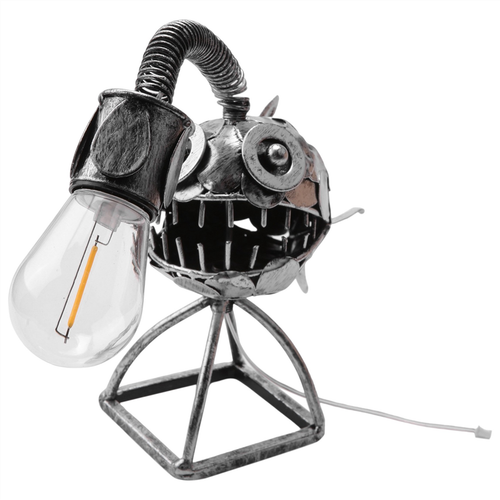 Angler Fish Lamp USB Rechargeable Desktop Metal Light Handmade Craft | eBay