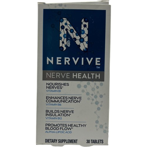 Nervive Nerve Health Dietary Supplement Sealed 30 Tablets Exp-05/2024 ...