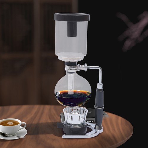 Coffee Syphon Tabletop Siphon Coffee Maker 5-Cup Syphon Coffee Brewer ...