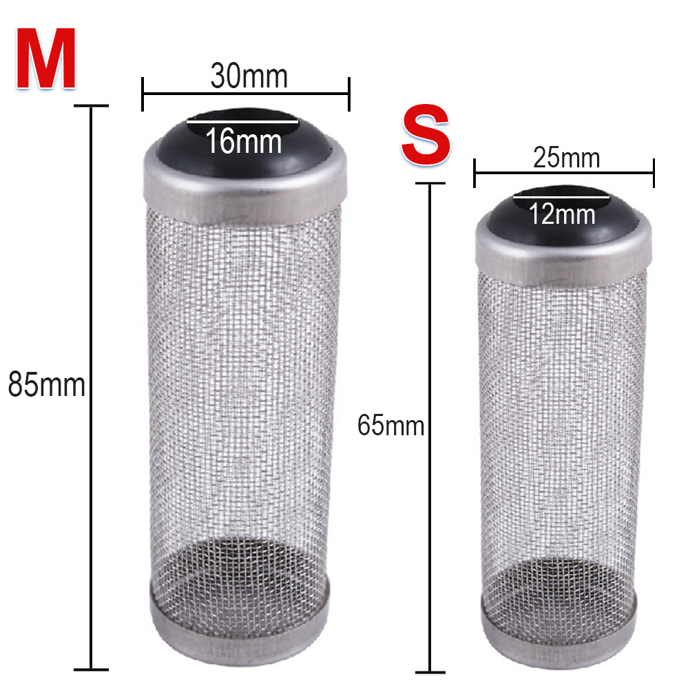 Mesh Aquarium Filter Fish Shrimp Stainless Steel Safety Protect Guard ...