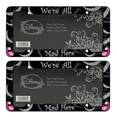 2 Disney Alice in Wonderland Cheshire Cat License Plate frames | eBay