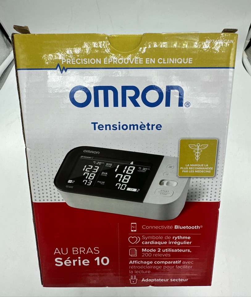 Omron 10 Series BP7450 Upper Arm Blood Pressure Monitor with Bluetooth ...