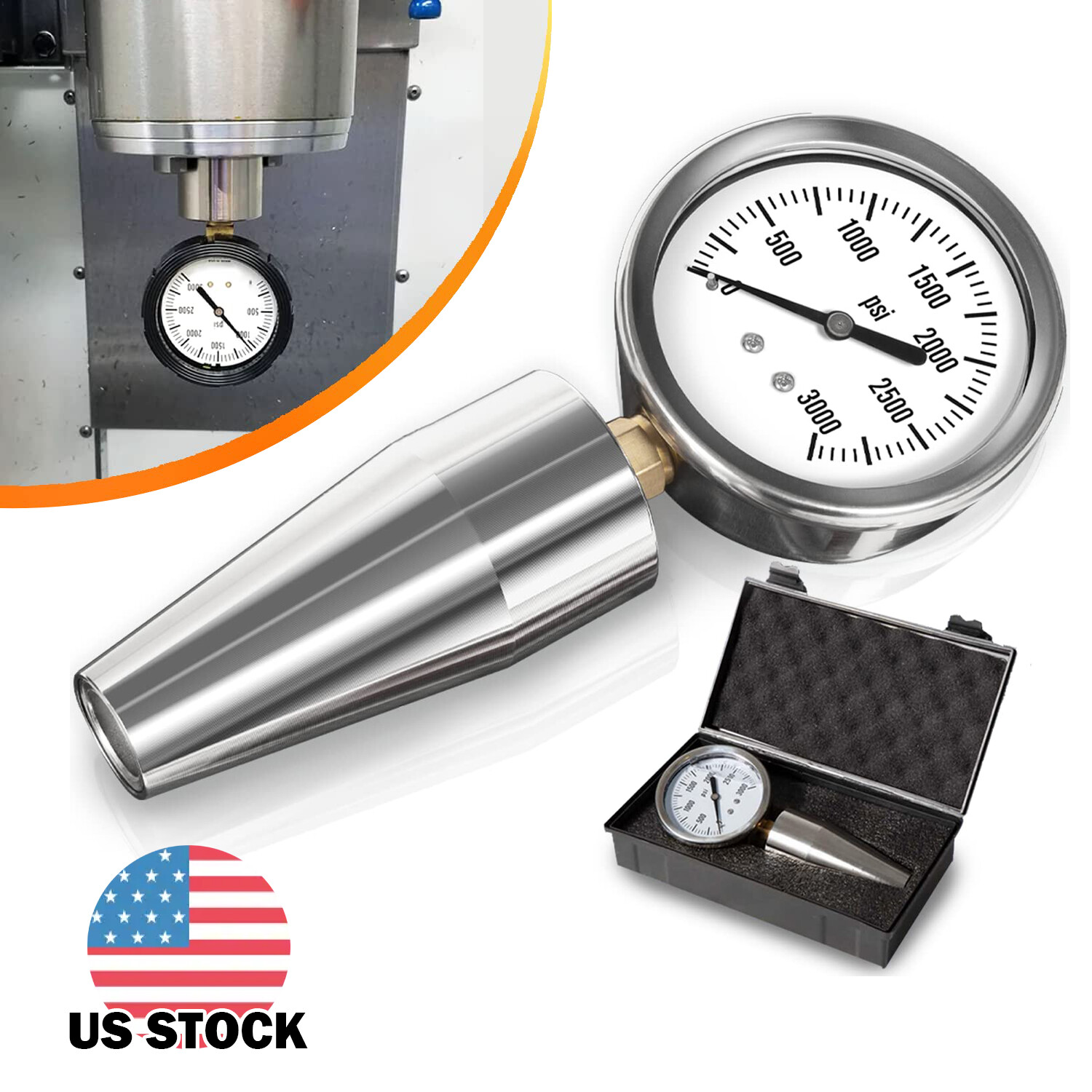 Drawbar Force Gage Spindle Force Test Gauge for All CAT40 or Bt40 CNC ...