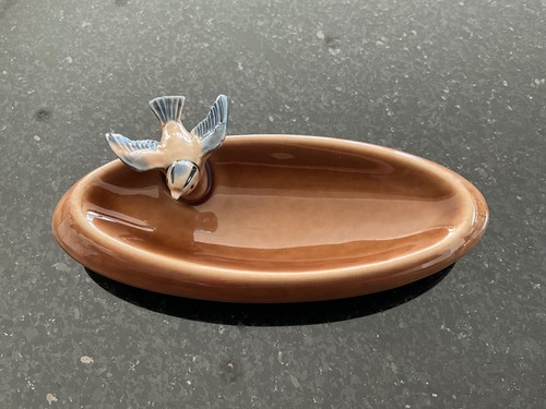 Vintage Wade porcelain trinket dish pin dish with bird | eBay