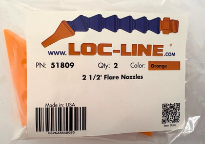 2-1/2" FLARE NOZZLES FOR 1/2" LOC-LINE - 2 PIECES PER PACK - #51809 | eBay