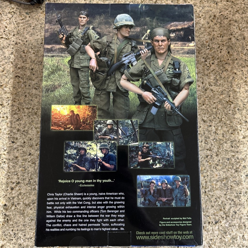 PLATOON 5502 Willem Dafoe as Sgt. Elias 12" Figure Sideshow Toy - NEW ...