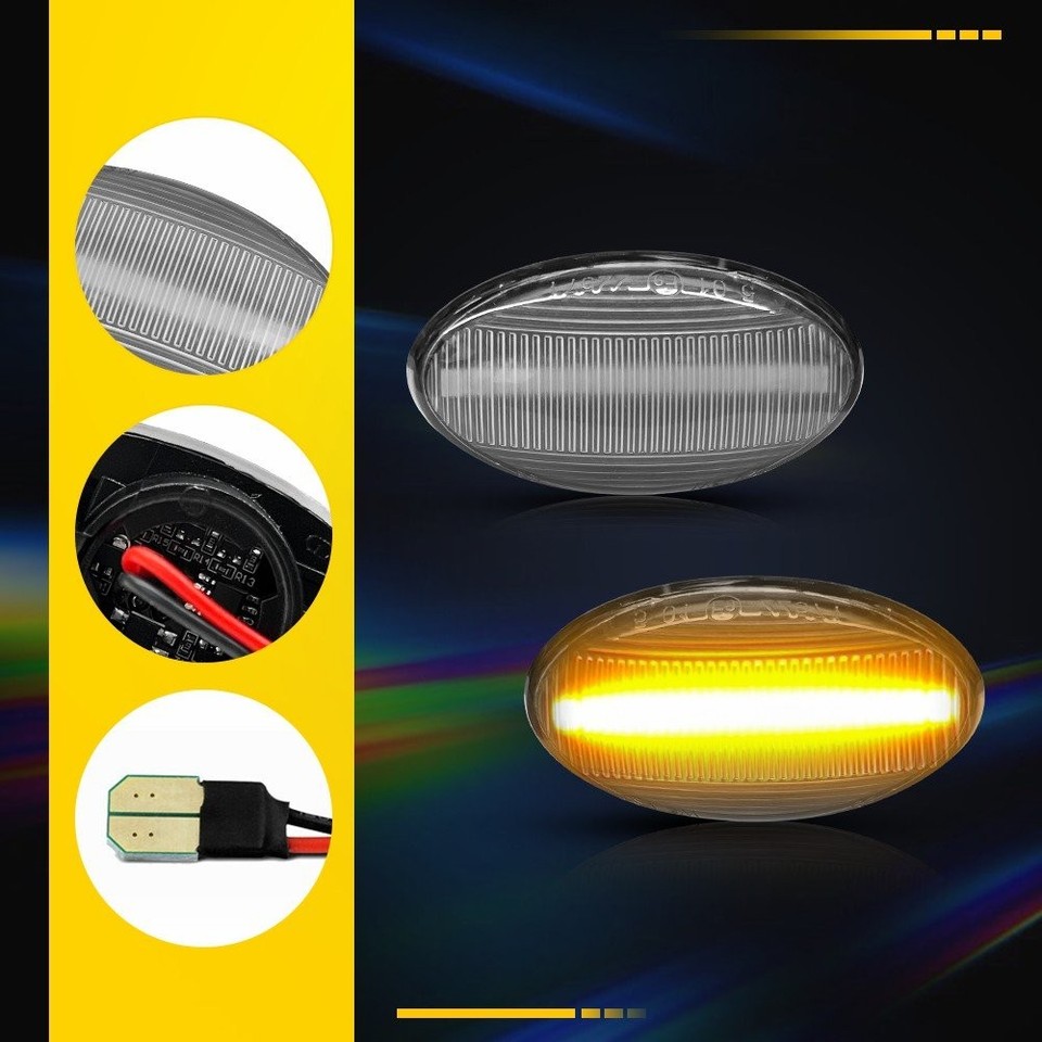 Fit Mini Cooper R52 Front R53 LED R50 02-08 Marker Side Fender Lights ...