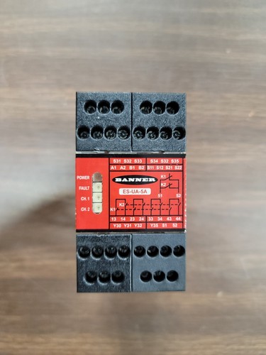 Banner ES-UA-5A Safety Relay 12-24 VDC / 115 VAC ESUA5A | eBay