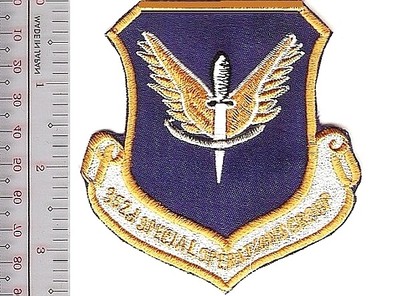 US Air Force USAF 352nd Special Operations Group SOG 3.5 X 3.25 in Vel ...