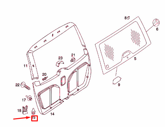 Mercedes-Benz M-class W163 Door Card Panel Trim A0079889978 OEM for ...