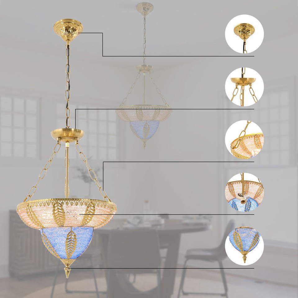Ceiling Pendant Light Fixture Bohemian Style Pendant Light Height ...