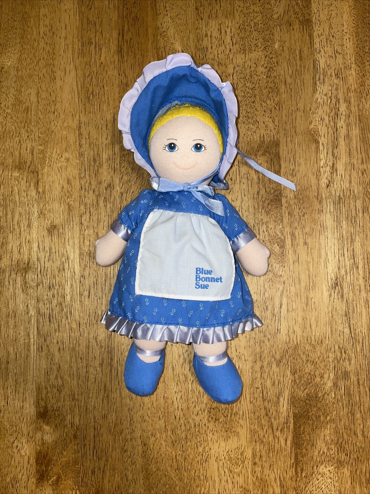 VINTAGE DAKIN BLUE BONNET Spread Butter SUE CLOTH DOLL Advertising 11 ...