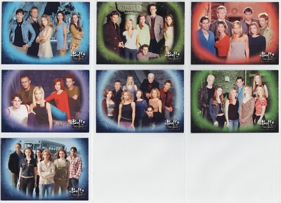 Buffy the Vampire Slayer Sky TV 7 Card Promo Set BTVS1-BTVS7 Inkworks ...