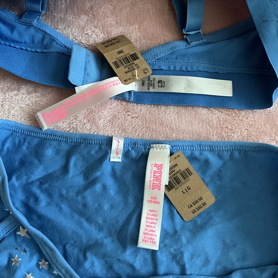 Victoria's Secret Wear Everywhere Wireless Push Up Bra 38D & Panty L ...