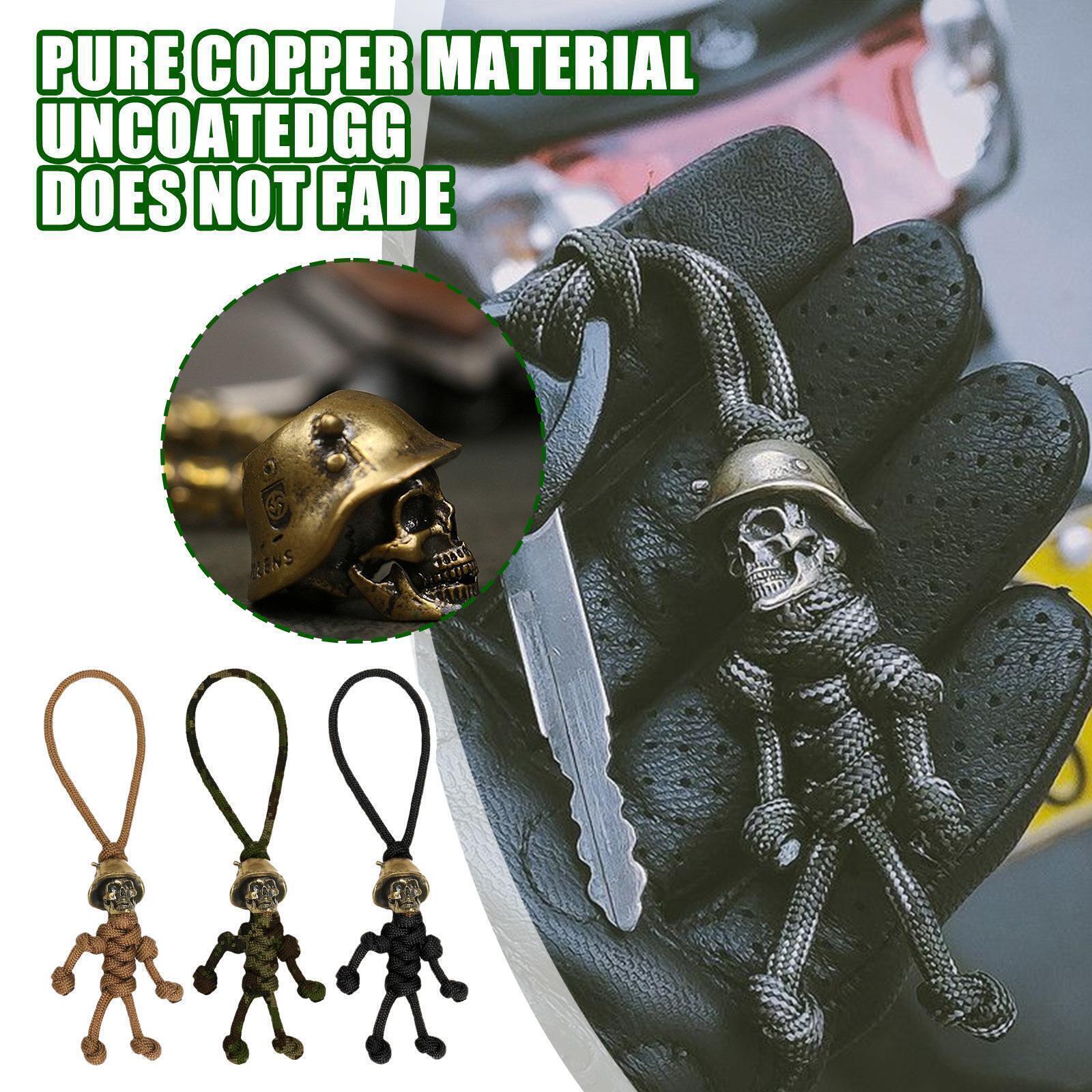 Soldier Camouflage Skull Keychain Creative Cool Luggage GXT Pendant ...