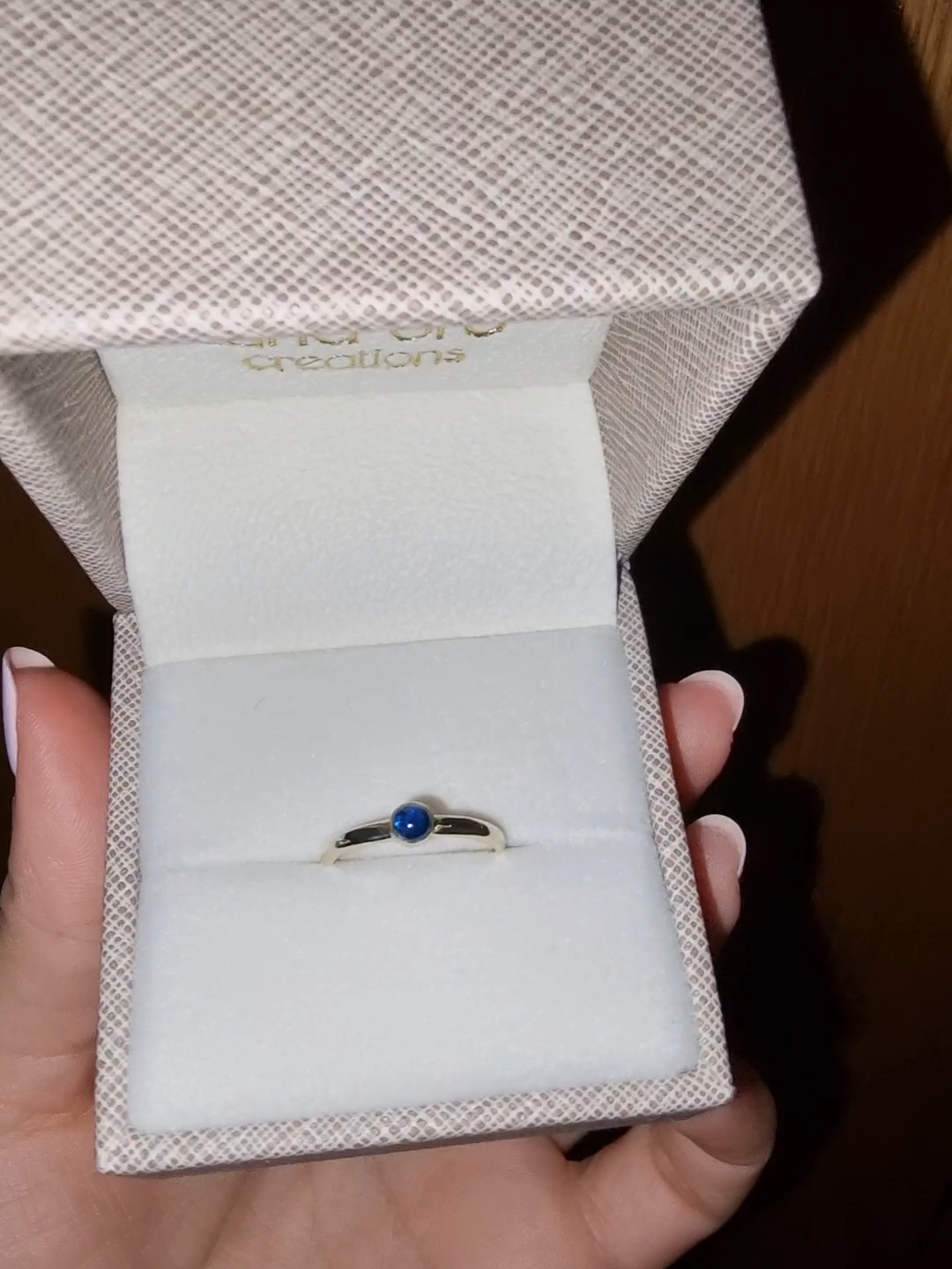 14K Solid Gold Sapphire Ring/ September Birthstone Ring/Gemstone Ring ...