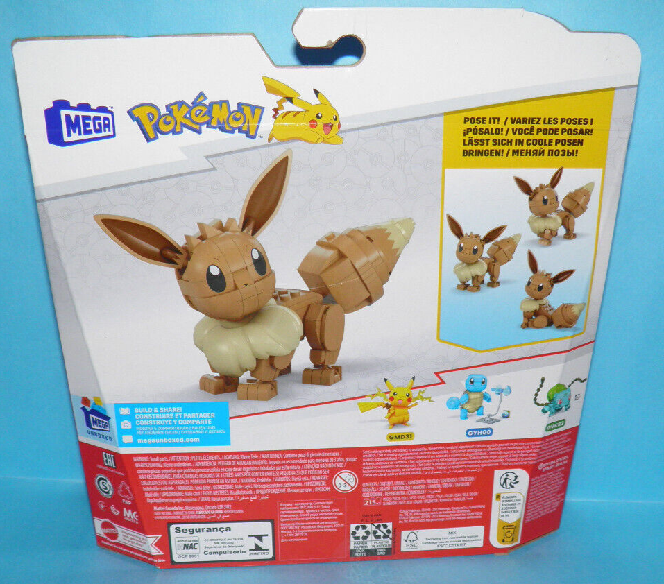 Mega Pokemon Build & Show Evee Building Set | eBay