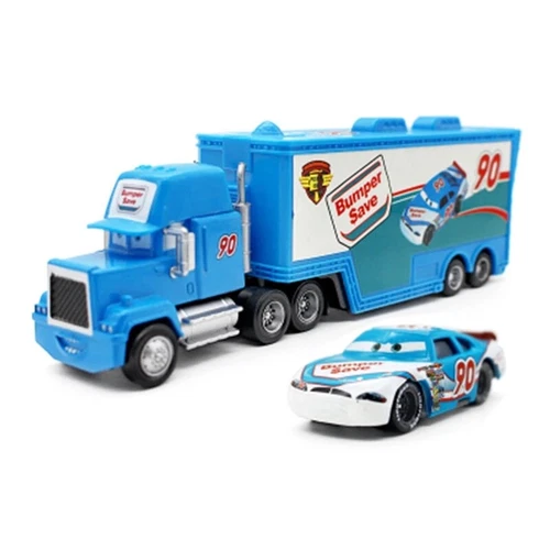 Disney Pixar Cars No.90 Bumper Save Hauler Truck + Mini Car 1:55 ...