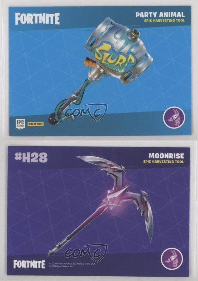 2020 Panini Fortnite Series II Epic Harvesting Tool Party Animal ...