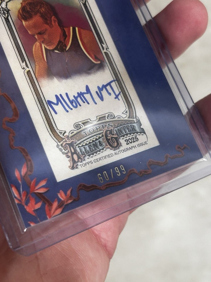 DJ Mighty Mi 2025 TOPPS ALLEN & GINTER MINI FRAMED ON CARD AUTO /99 ...