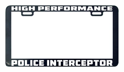 High performance police interceptor license plate frame holder tag | eBay