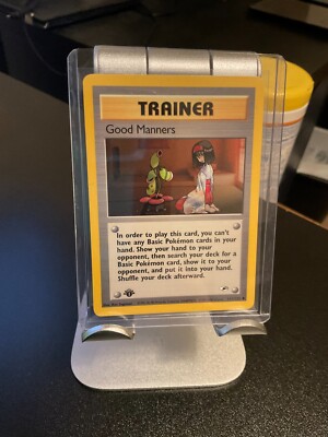 2000 Pokemon Gym Heroes 1st Edition Trainer Good Manners #111/132 MINT ...