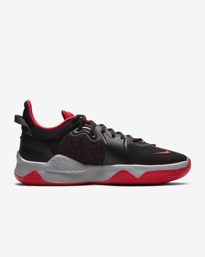 Nike PG 5 Paul George Bred Black Red White CW3143-002 sz 7.5 Men's ...
