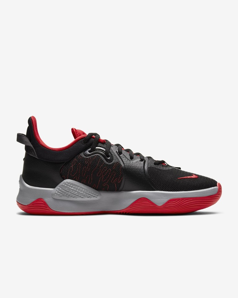 Nike PG 5 Paul George Bred Black Red White CW3143-002 sz 7.5 Men's ...