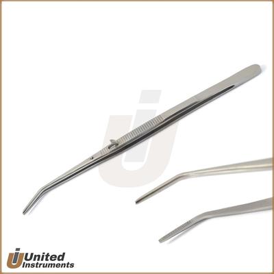 Dental Self Locking Tweezer Surgical Cotton Dressing Serrated Tip ...