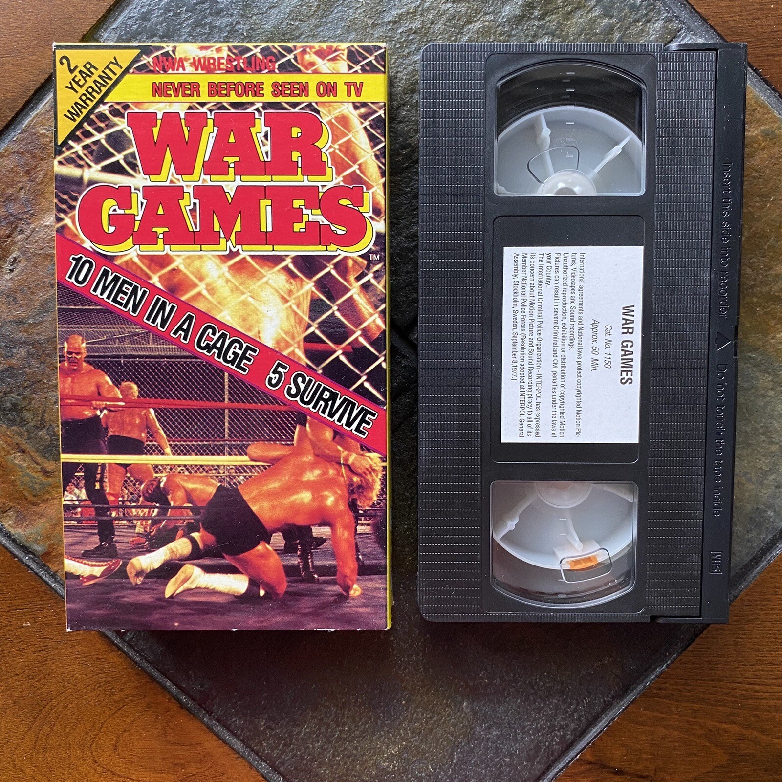 NWA Wrestling War Games VHS Road Warriors Lex Luger The Four Horsemen ...