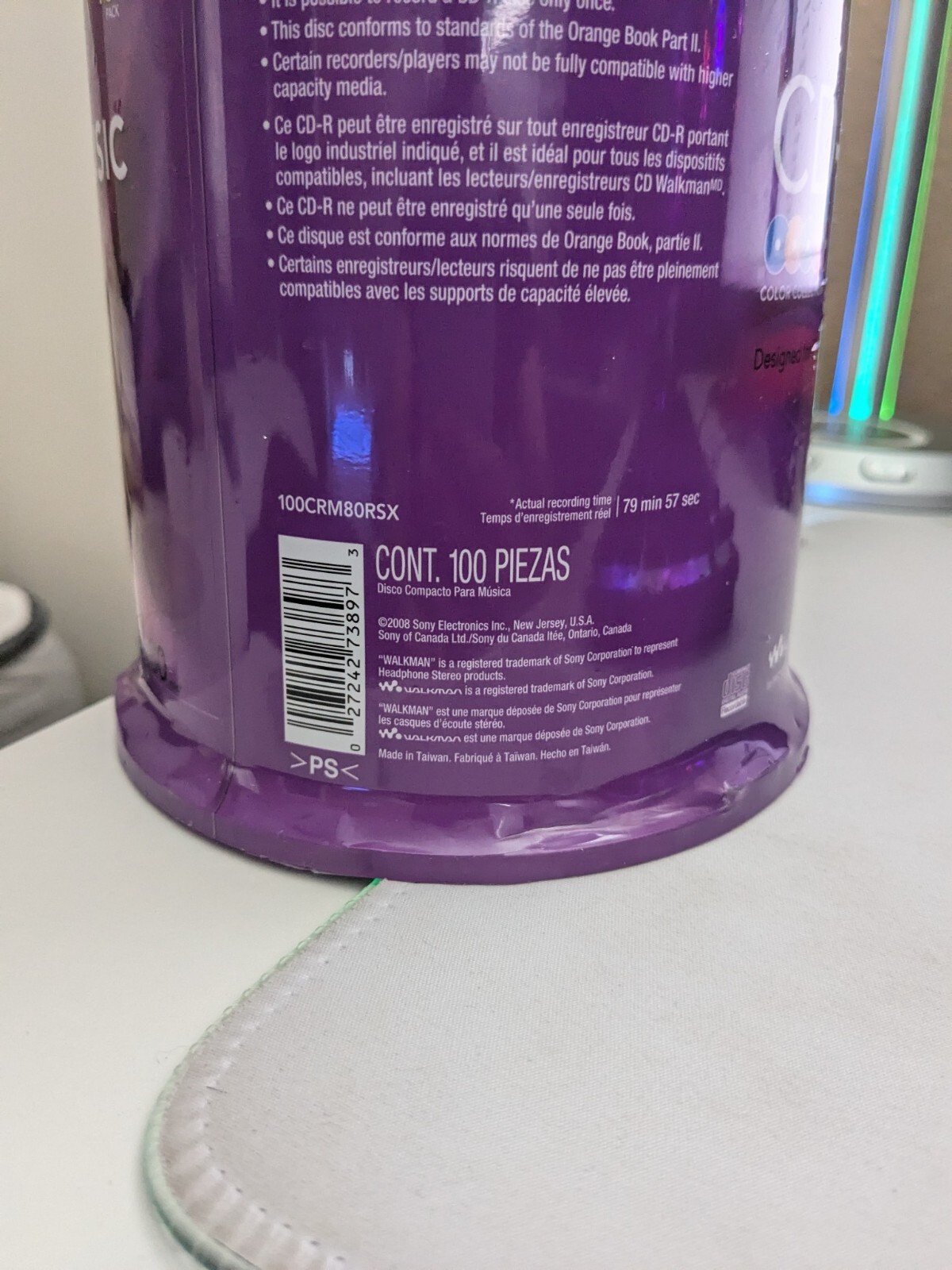 Sony 100CRM80RSX 80 min CD-R Music Discs - 100 Count for sale online | eBay