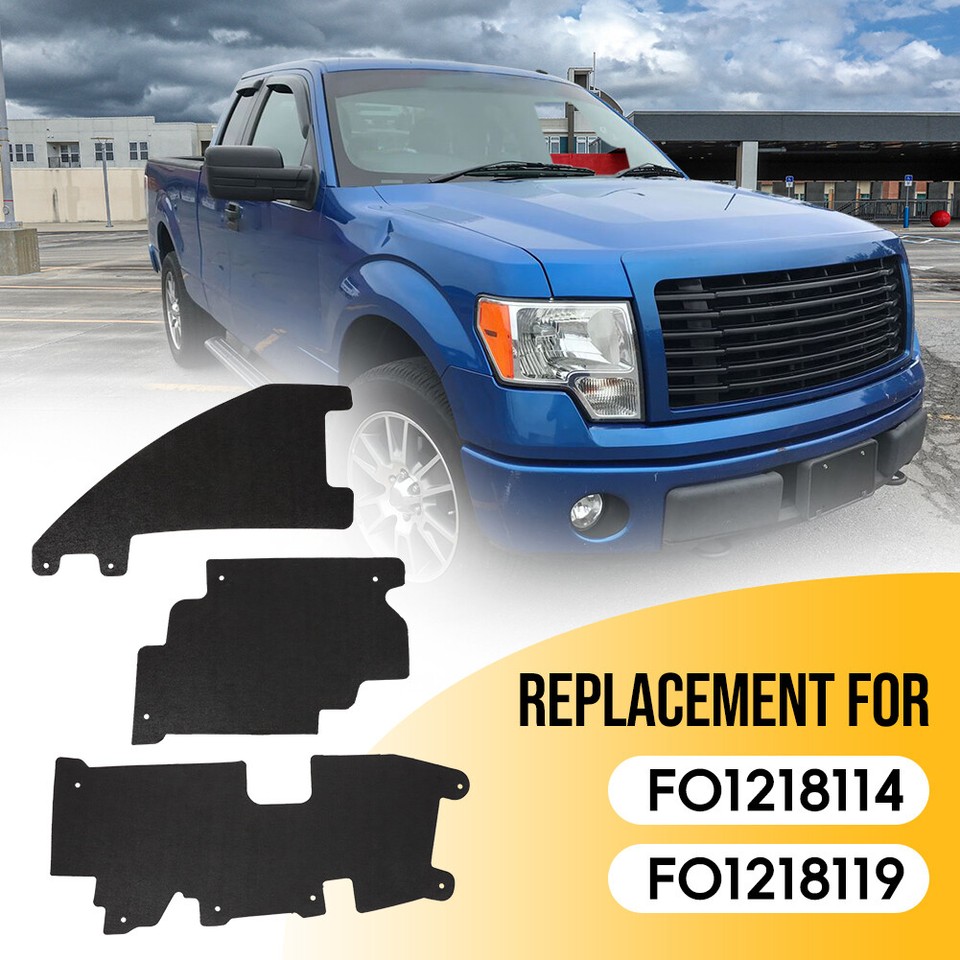 3Pc Radiator Support Grille Air Deflector Set For 09-14 Ford F-150, 09 ...