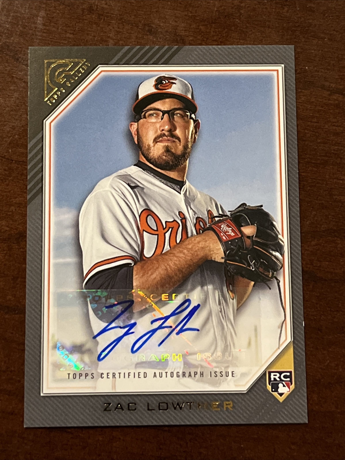 2022 Topps Gallery Zac Lowther RC Auto Baltimore Orioles Rookie #RA-ZL ...