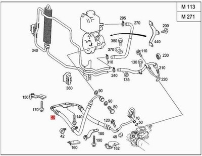 Mercedes-Benz E-Class Estate BBDC S211 W211 Hose 2114665281 | Genuine OEM