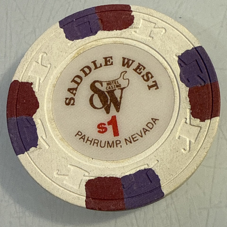 SADDLE WEST $1 CASINO CHIP PAHRUMP NEVADA COMBINED SHIPPING! | eBay