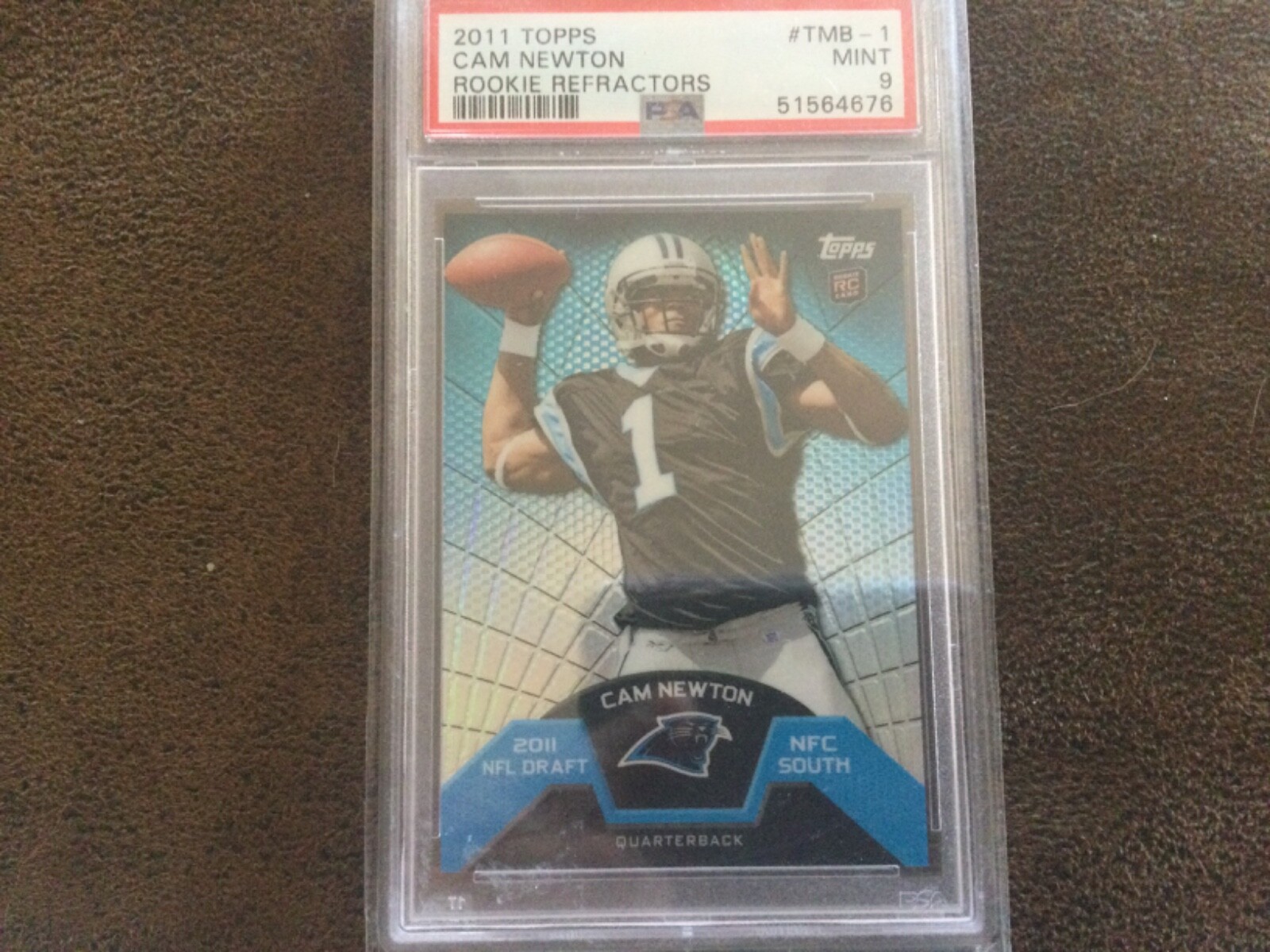 2011 Topps #TMB-1 Cam Newton RC Rookie Refractors PSA 9 PANTHERS | eBay