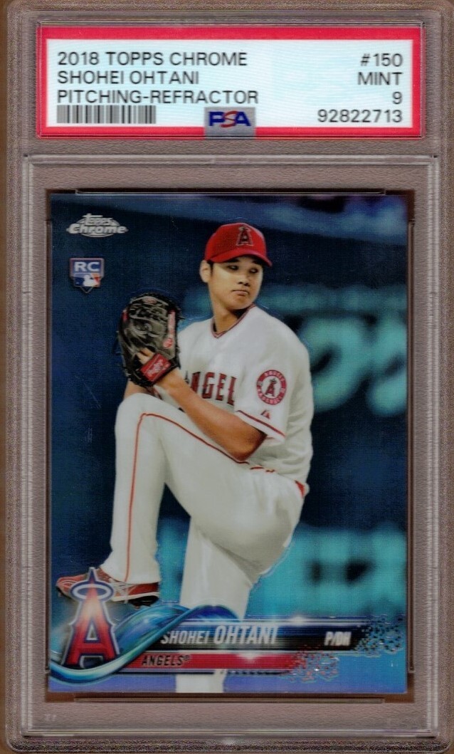 2018 Topps Chrome Refractors #150 Shohei Ohtani - PSA 9 Mint | eBay