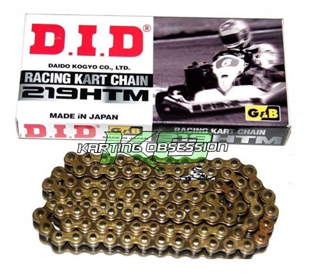 Go Kart - 110L DID Chain Black & Gold 219 Pitch | eBay Australia
