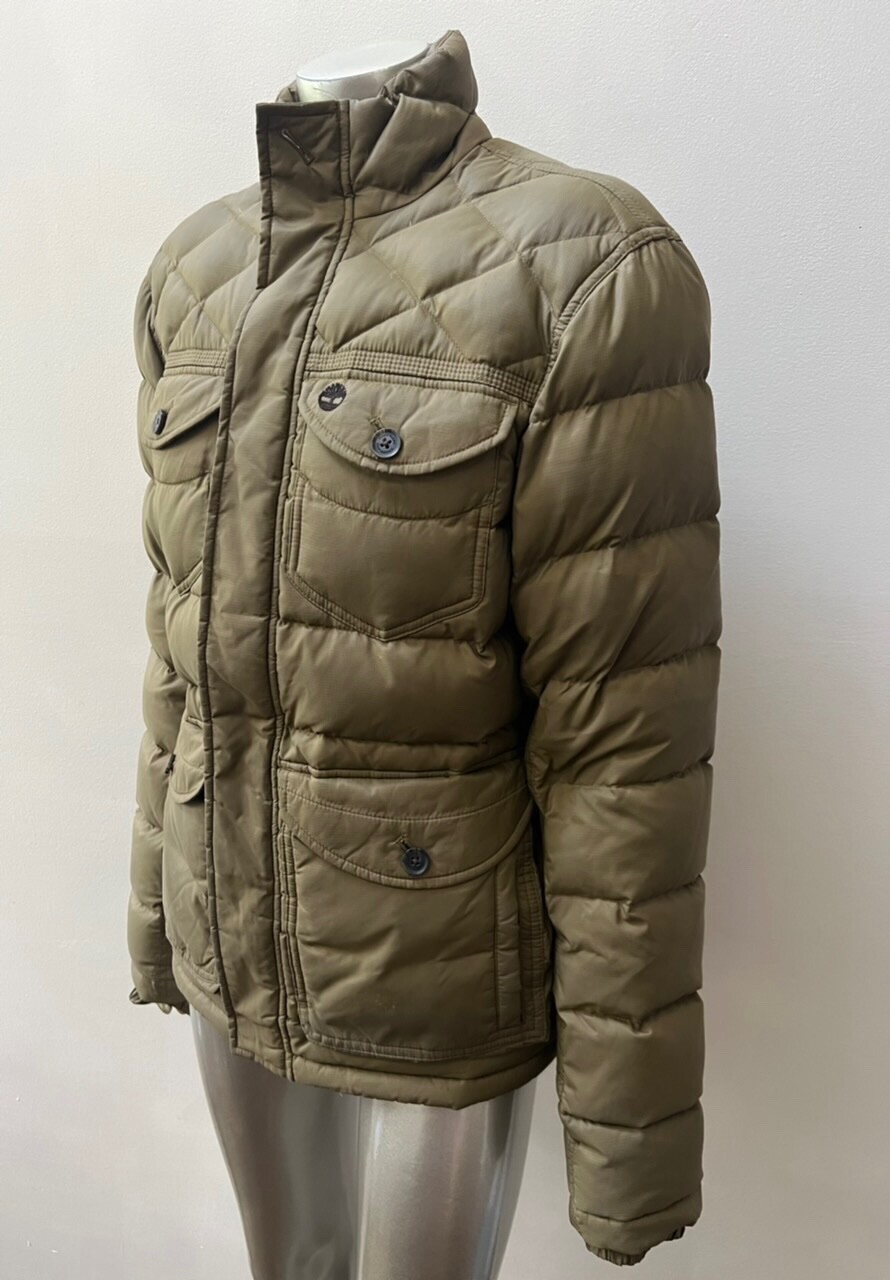 Timberland Puffer Quilted Green Goose Feather Down Ja… - Gem