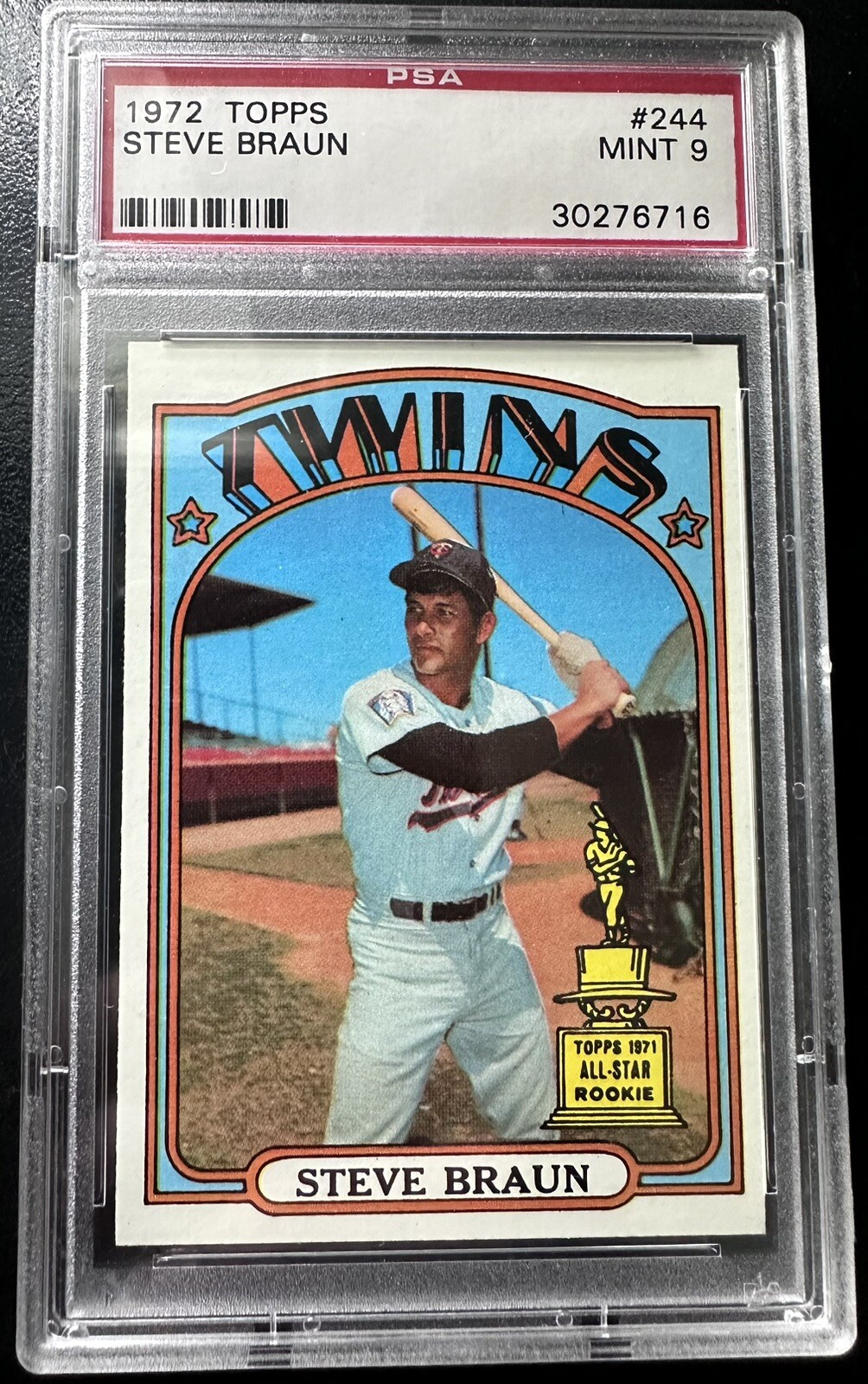 1972 Topps Steve Braun #244 PSA 9 Mint | eBay